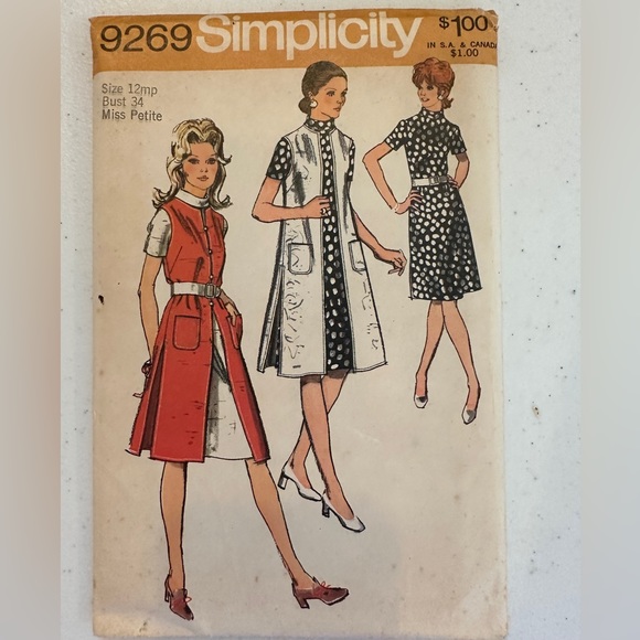 Simplicity | Other | Vintage 971 Simplicity 9269 Pattern Miss Dress ...